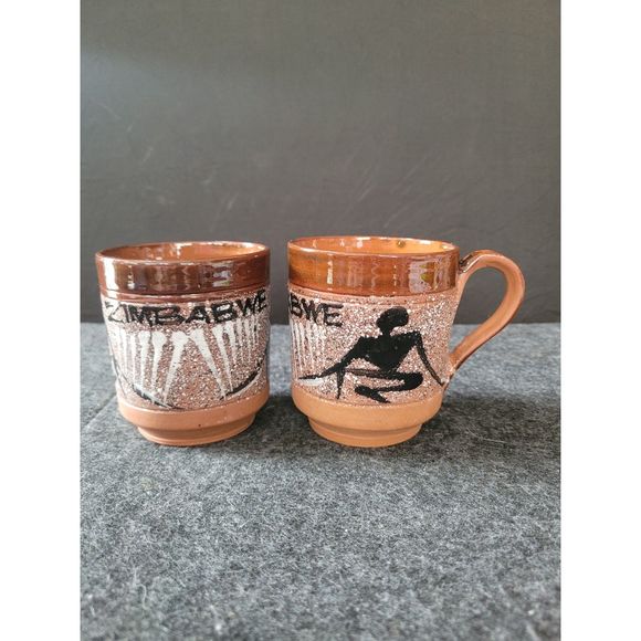 Dining | Vintage Simba Pottery African Ceramic Coffee Mugs | Poshmark